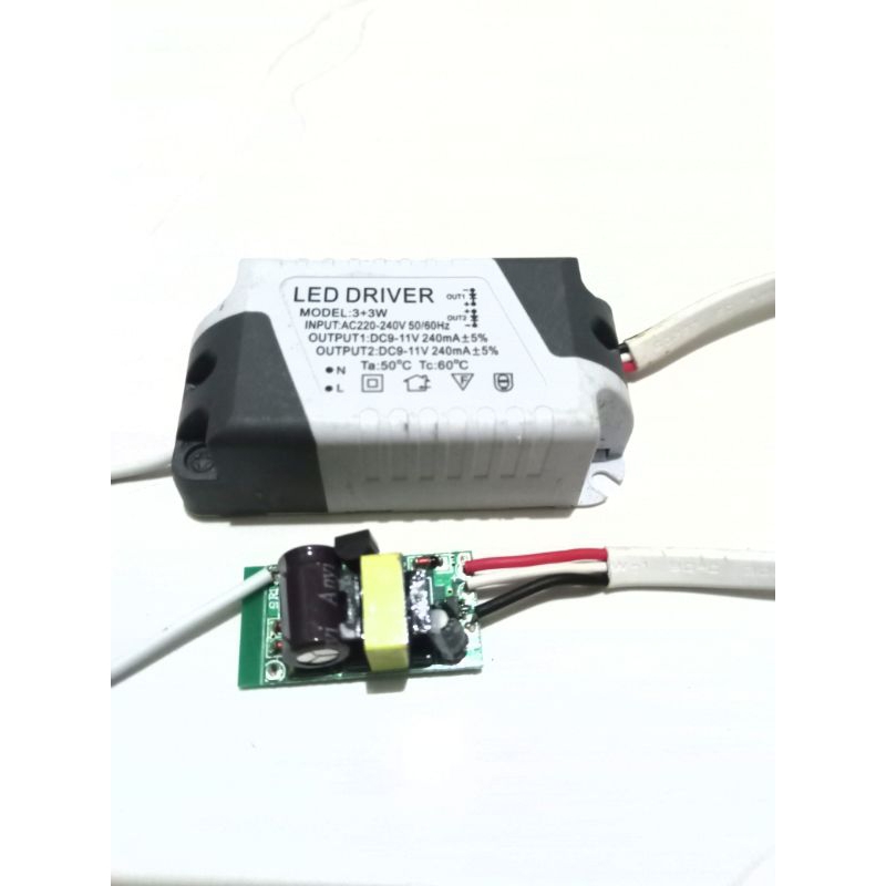 Jual Driver lampu led downlight 2 warna 3-6watt minus hanya kabel ...