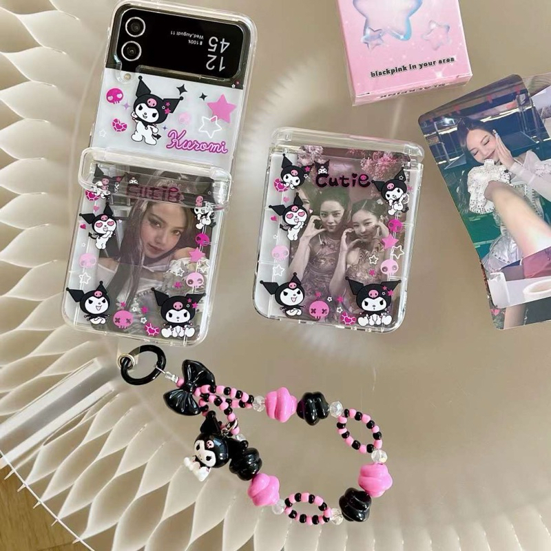 Jual CASE KUROMI FRAME FLIP | SAMSUNG ZFLIP 3 4 5 | Shopee Indonesia