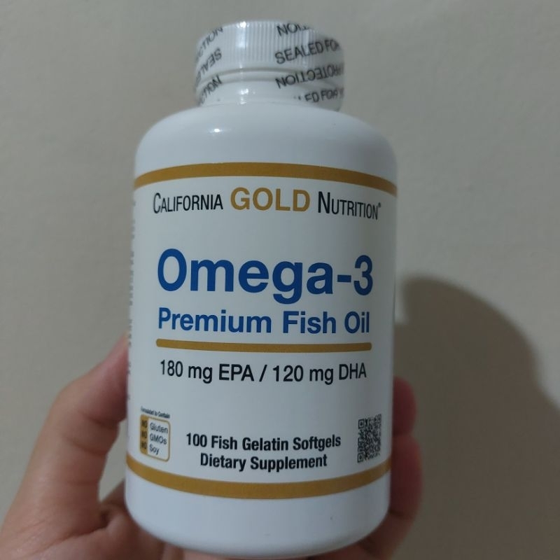 Jual California Gold Nutrition Omega 3 Premium Fish Oil 100 / 240 Fish Gelatin Softgels | Shopee ...