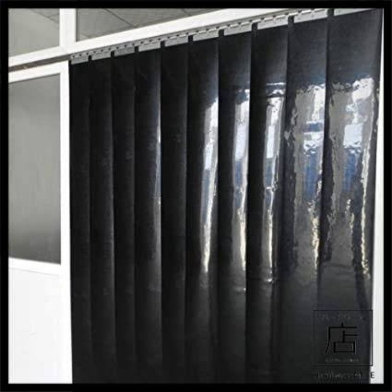 Jual TIRAI PVC CURTAIN PAKET WARNA HITAM & PUTIH 2mm x 20cm | Shopee ...