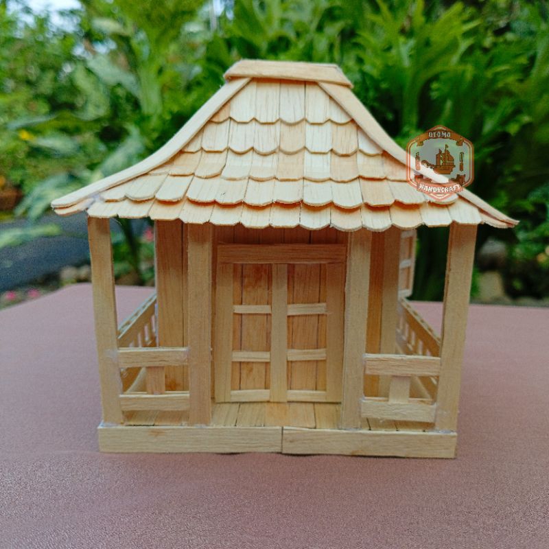 Jual Miniatur rumah dari stik es krim | Prakarya stik es krim ...
