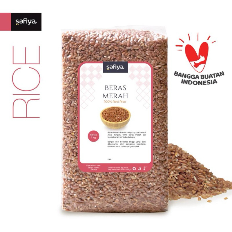 Jual Beras Merah Organik 1 Kg / Beras Merah Beras Pandan Wangi Original ...