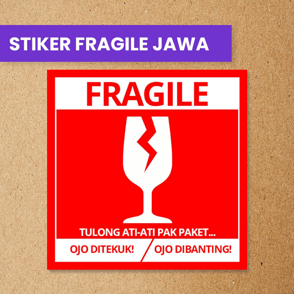 Jual STIKER FRAGILE UNIK BAHASA JAWA | Shopee Indonesia