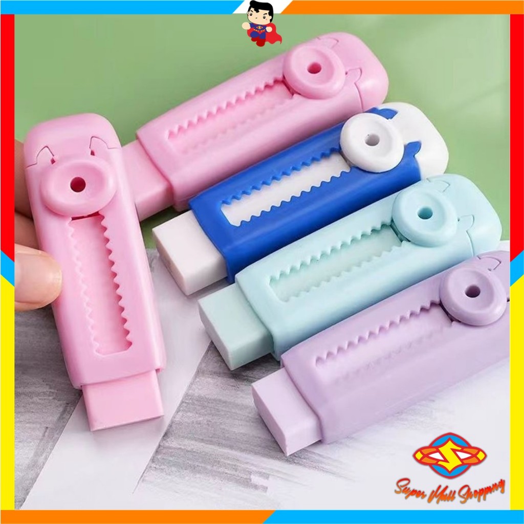 Jual SMS Penghapus Pensil Dorong Warna Pastel Penghapus Mekanik Lucu ...