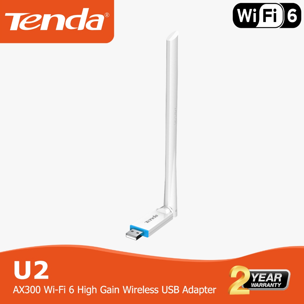 Jual Tenda U2 AX300 Wi-Fi 6 High Gain Wireless USB Adapter | Shopee ...