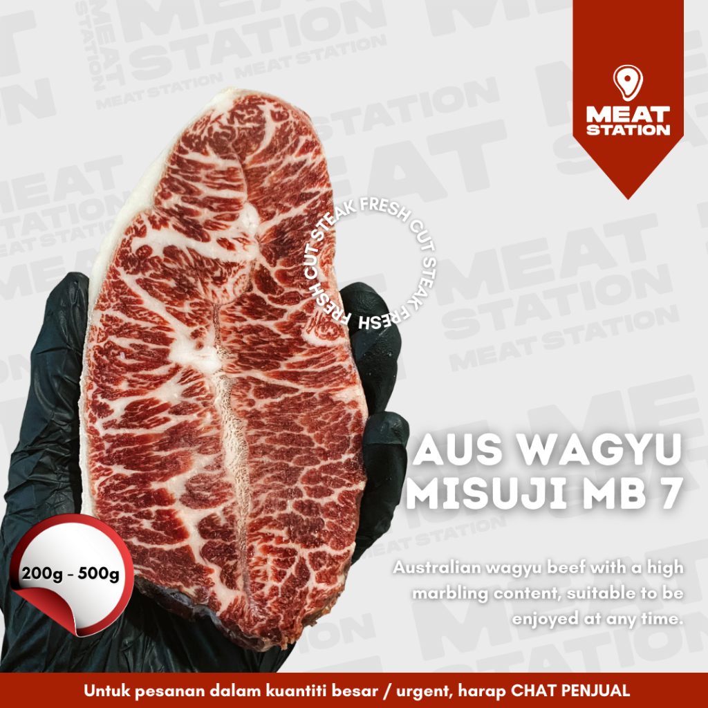 Jual AUS Wagyu Misuji MB 7 / Beef Steak / Beef Impor | Shopee Indonesia
