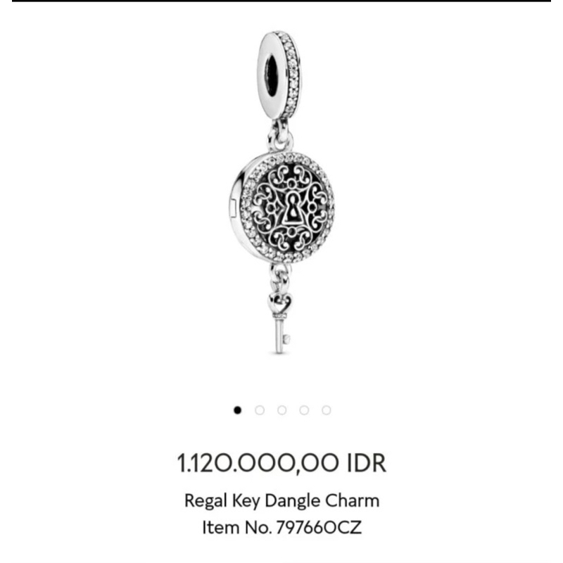 Jual Charm Pandora, Dangle Regal Key (100% original) - SOLD | Shopee ...