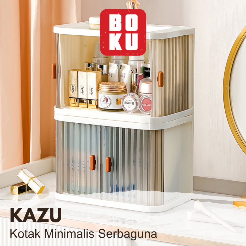 Jual |BOKU| KAZU Box Sliding Serbaguna Transparan Organizer Tingkat ...