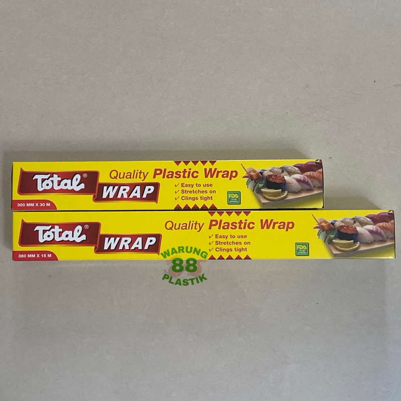 Jual TOTAL PLASTIC WRAP 300MMX30M 380MMX15M | CLING WRAP | PLASTIK WRAP ...