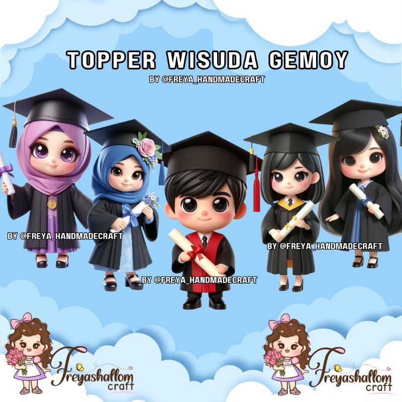 Jual topper wisuda gemoy unyu murah | Shopee Indonesia