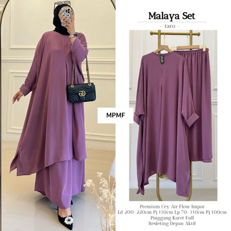 Jual SET ROK TUNIK ABAYA POLOS CRINKEL AIRFLOW PREMIUM/SET ABAYA LESTI ...