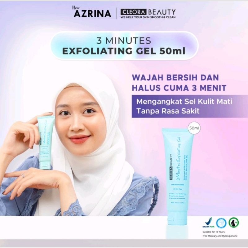 Jual Azrina x Cleora Exfoliating Gel With AHA BHA PHA - Exfoliasi Wajah ...