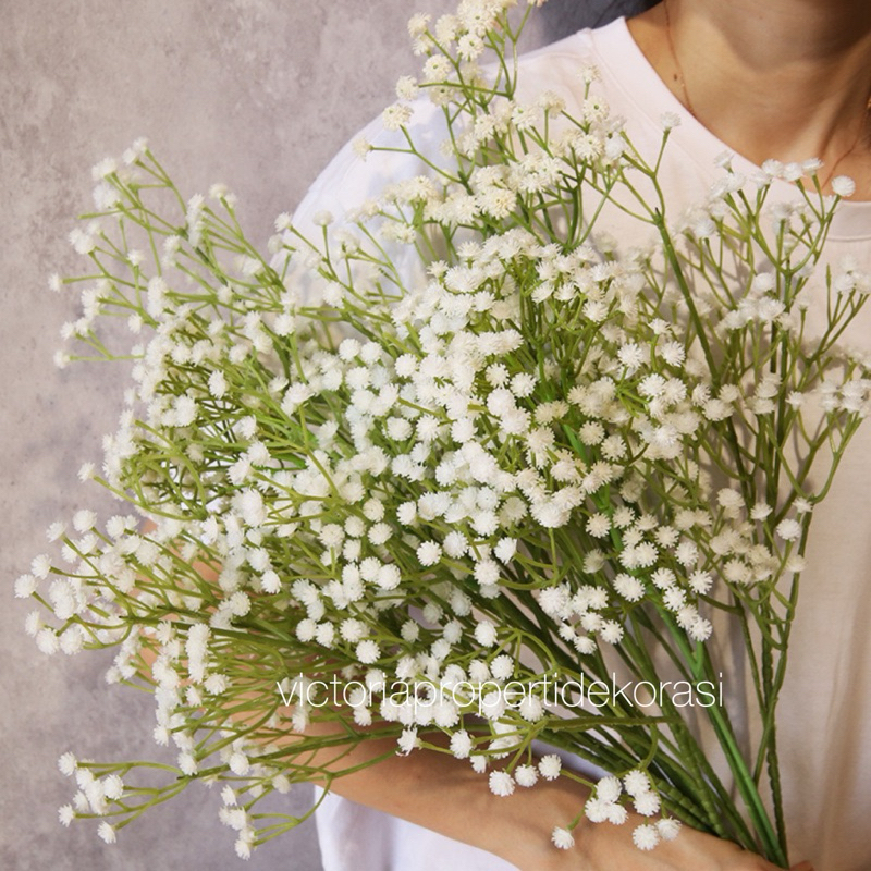 Jual Bunga Aksesoris Artificial Dekorasi Baby Breath Shopee Indonesia