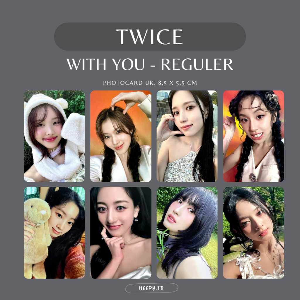 Jual [TWICE] UNOFFICIAL PHOTOCARD TWICE WITH YOU REGULER | Shopee Indonesia