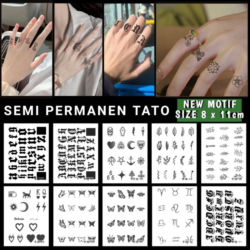 Jual Tatto Temporer Waterproof Semi Permanent motif baru | Shopee Indonesia