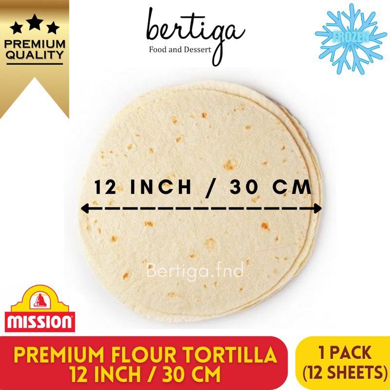 Jual MISSION - Premium Flour Tortilla (kulit kebab) 12 inch / 30 cm ...