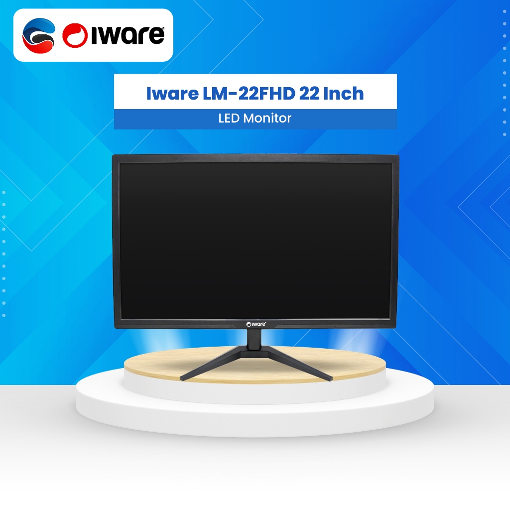 Jual IWARE WIDE LED Monitor LM22D LM-22FHD 22 Inch 22" HDMI VGA LM22 ...