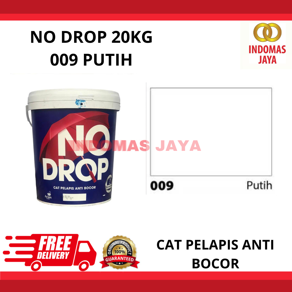 Jual CAT ANTI BOCOR KEDAP AIR WATERPROOFING 20KG 20 KG PUTIH 009 NODROP ...