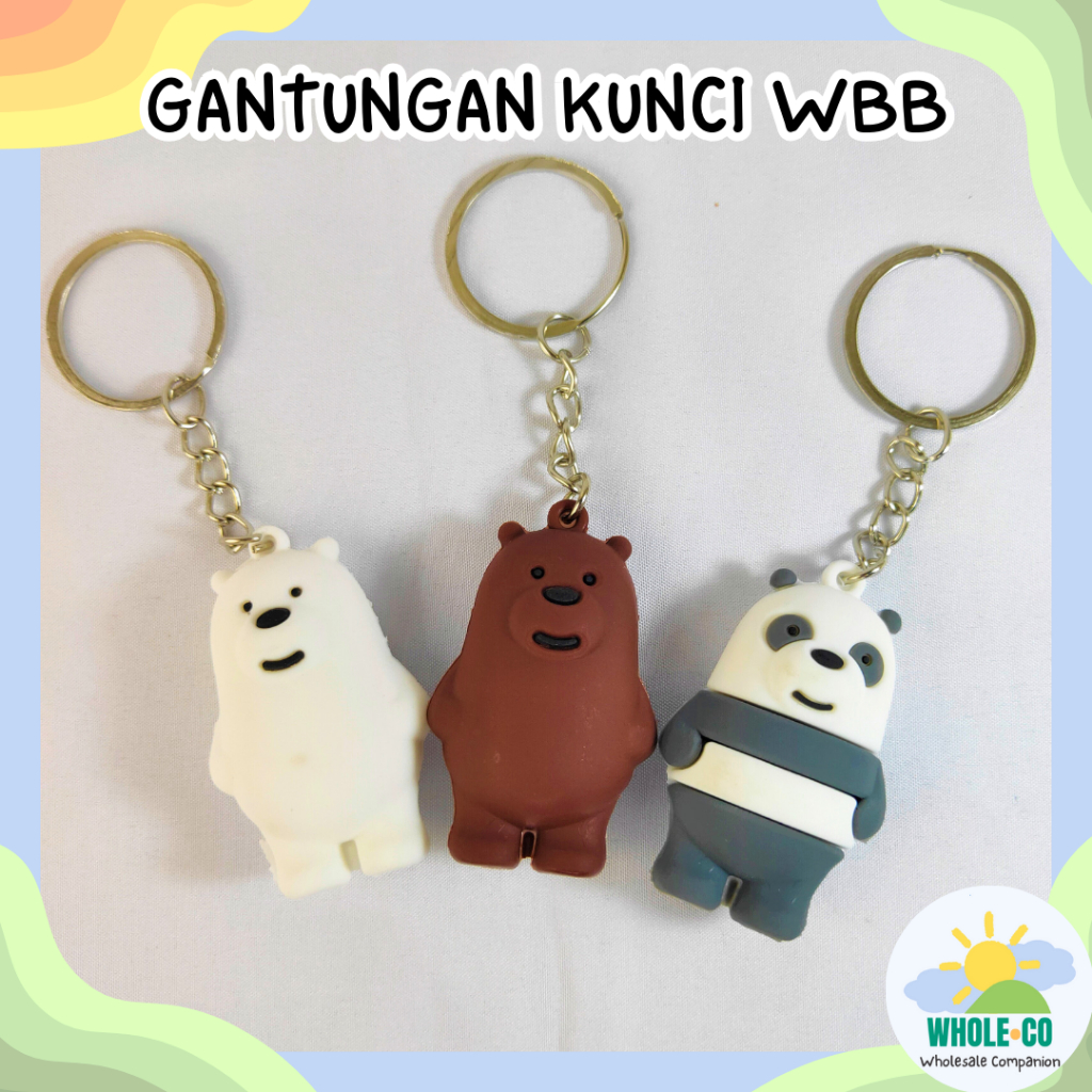 Jual Gantungan Kunci WBB Premium Beruang Panda lucu, unik, imut ...