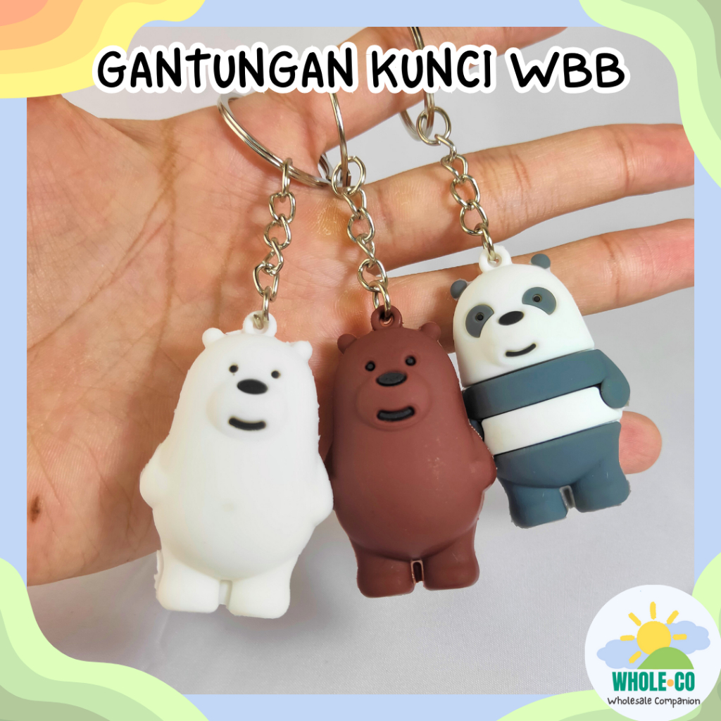 Jual Gantungan Kunci WBB Premium Beruang Panda lucu, unik, imut ...