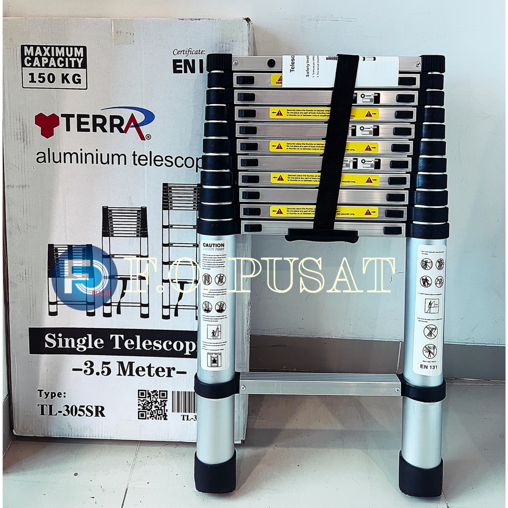 Jual Tangga Teleskopik Aluminium 4.4m, 5,6m, 6,2m, 3,5m Teleskopik ...