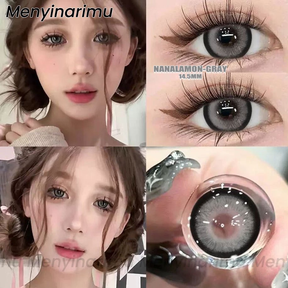 Jual Eyeshare Softlens14.5mm Big Eyes Soft Colored Contact lenses Gray ...