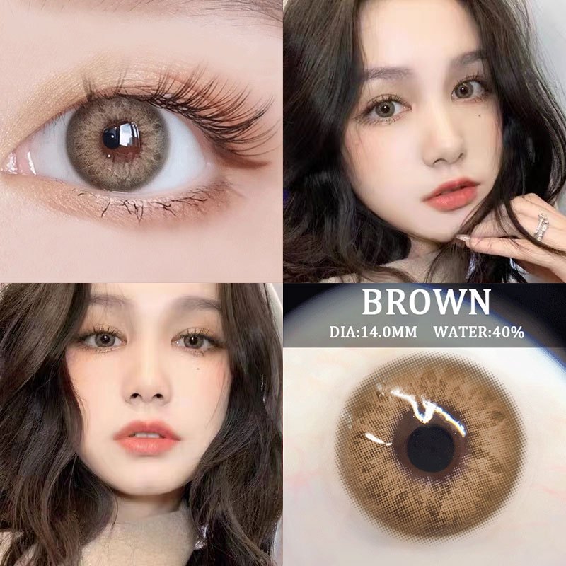 Jual Eyeshare Softlens14.5mm Big Eyes Soft Colored Contact lenses Gray ...