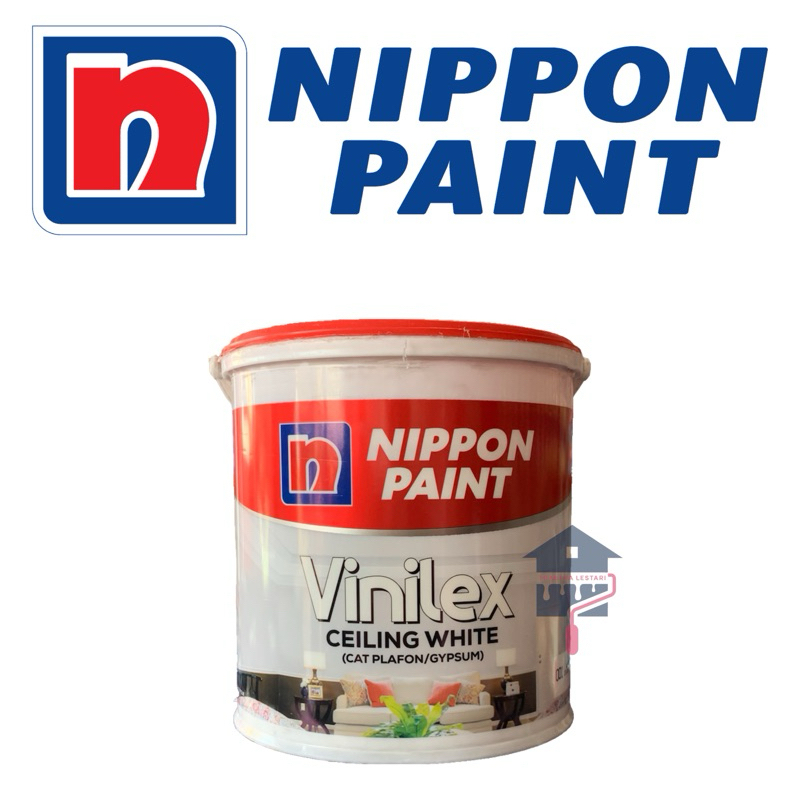 Jual NIPPON VINILEX CEILING WHITE/PUTIH 5kg | CAT PLAFON GIPSUM GRC 001 WHITE | Shopee Indonesia