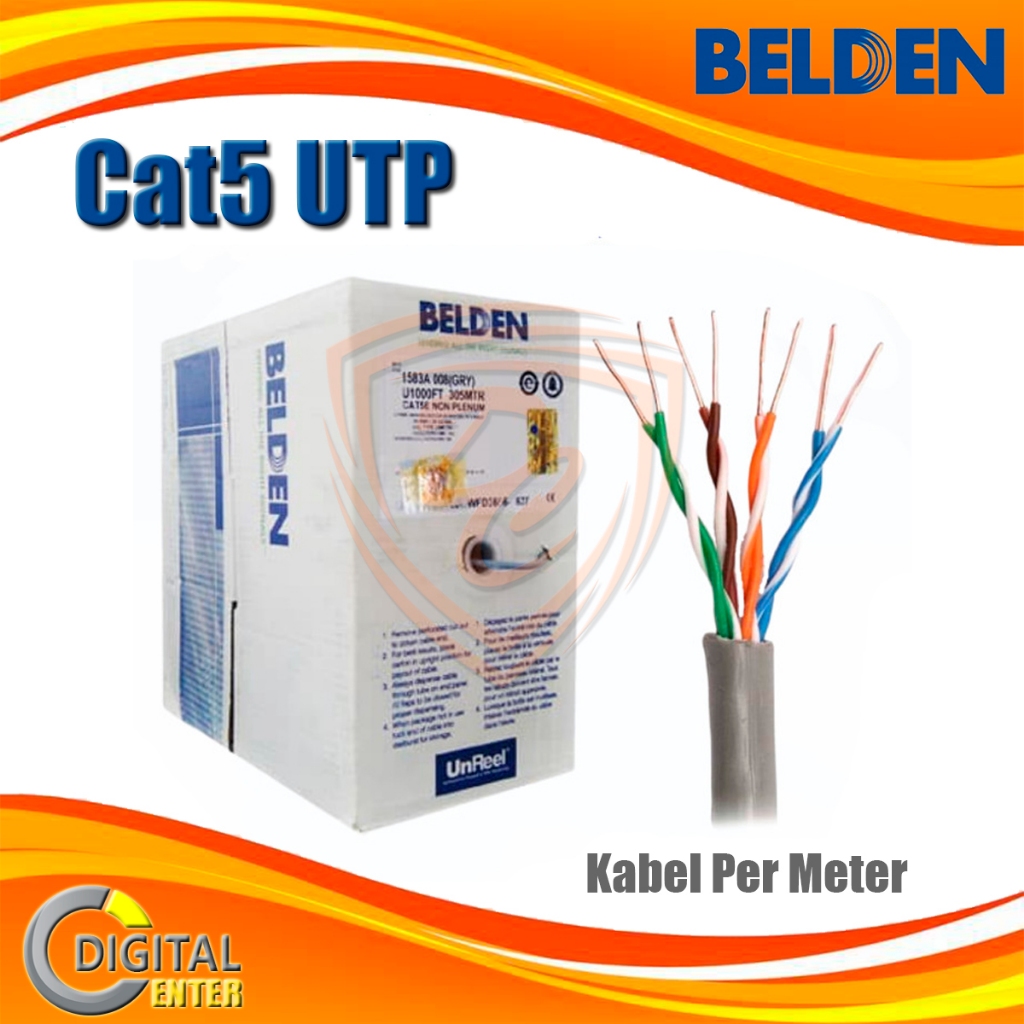 Jual Kabel BELDEN UTP LAN Per Meter CAT5 / CAT 5 / CAT5E / CAT 5E ...
