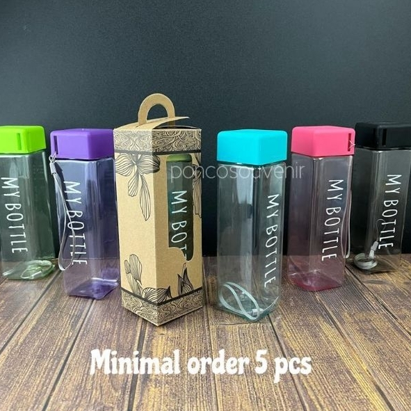 Jual Botol/ Tumbler My Bottle Kotak Kemasan Box Tenteng Daun Batik ...