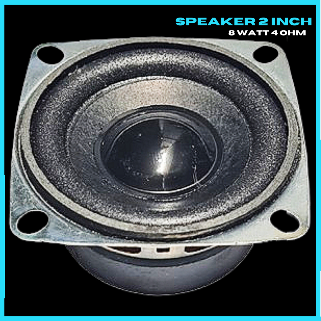 Jual Speaker 2 Inch Full Range Bass Hifi 8 Watt 4 Ohm Murah | Shopee ...