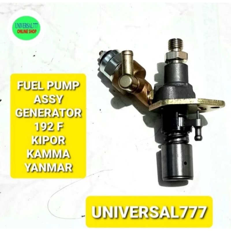 Jual 192F Fuel Injection Pump Assy KIPOR 192 F FA Pompa Solar Generator ...