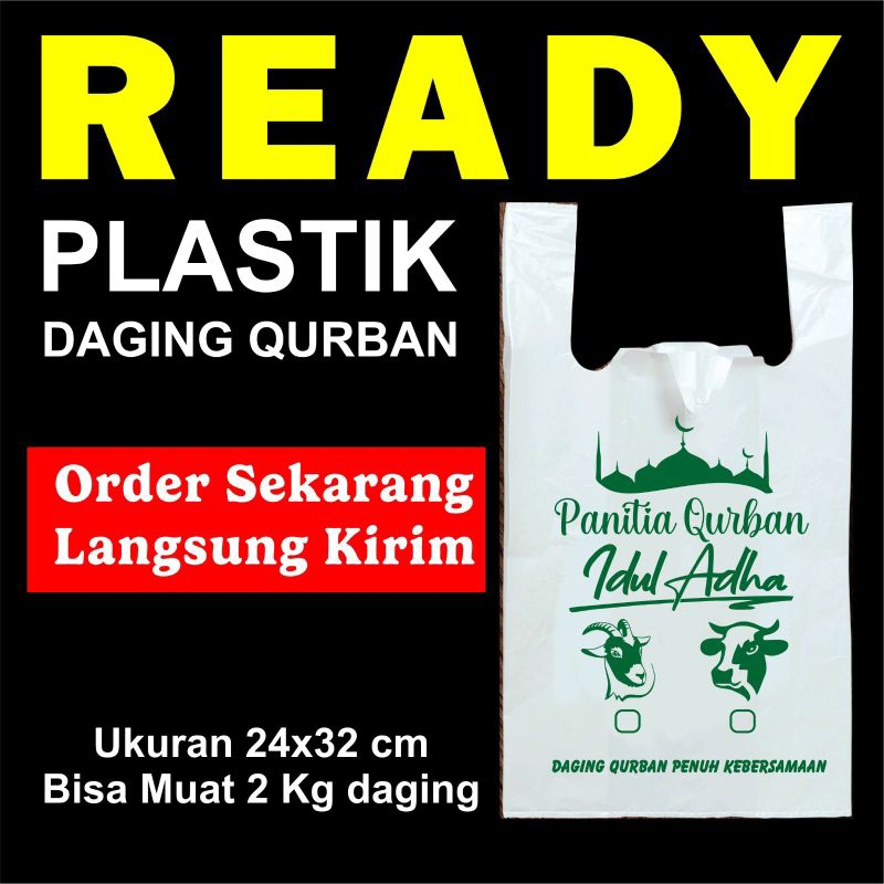 Jual READY ISI 50 LEMBAR PLASTIK DAGING QURBAN/KANTONG PLASTIK KURBAN ...