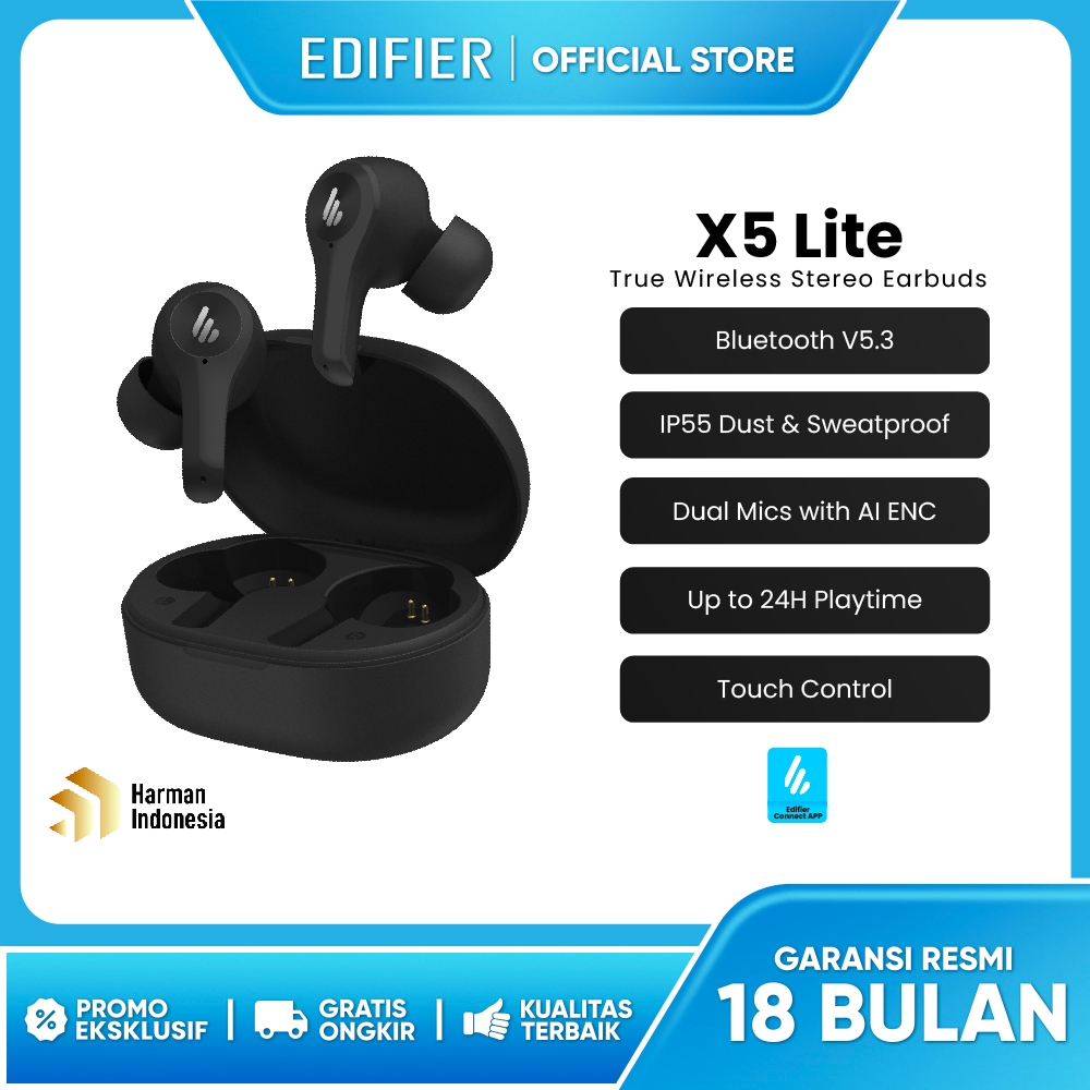 Jual Edifier X5 Lite True Wireless In-Ear Earphones | Shopee Indonesia