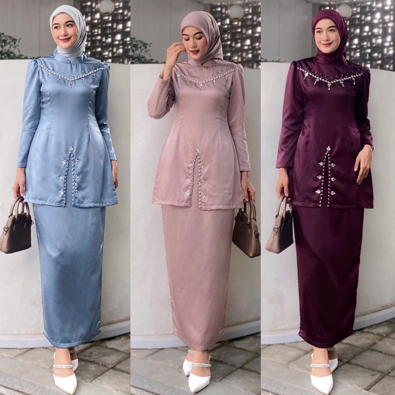 Jual NEW Syahira Baju kurung (BISA REQUEST SIZE) baju lamaran simple ...