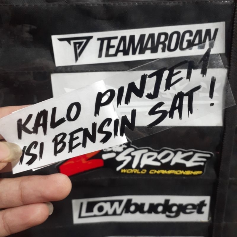 Jual Cutting Sticker Pinjam isi bensin | Shopee Indonesia