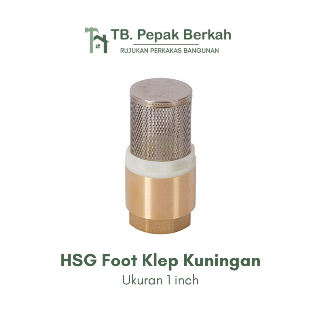 Jual Foot Klep / Tosen Klep KUNINGAN 1" Inch / Saringan Pipa Pompa Air ...