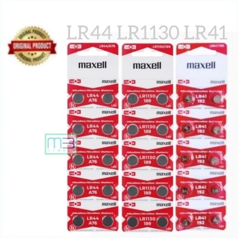 Jual Battery Maxell LR44/LR1130/LR41 1.5Volt Original | Shopee Indonesia