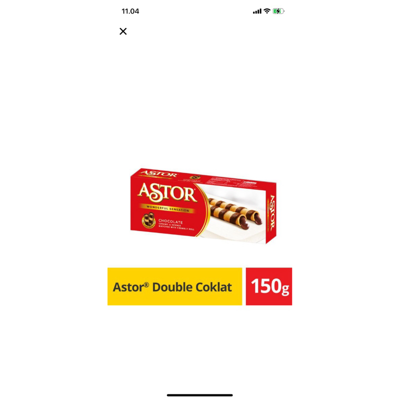 Jual Astor wafer stick double chocolate 150 g | Shopee Indonesia
