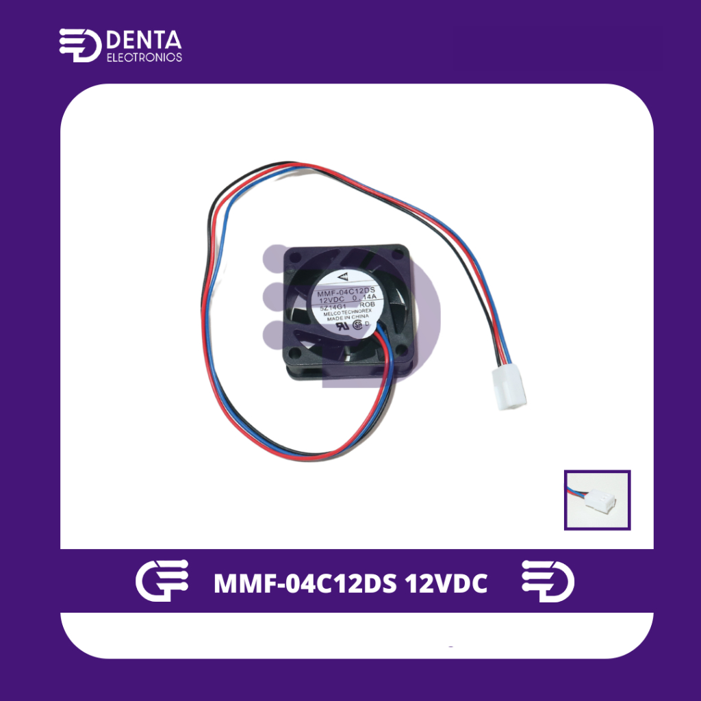 Jual MMF-04C12DS 12VDC 0.14A FAN (3 CABLE - 4x4x1.5cm) | Shopee Indonesia