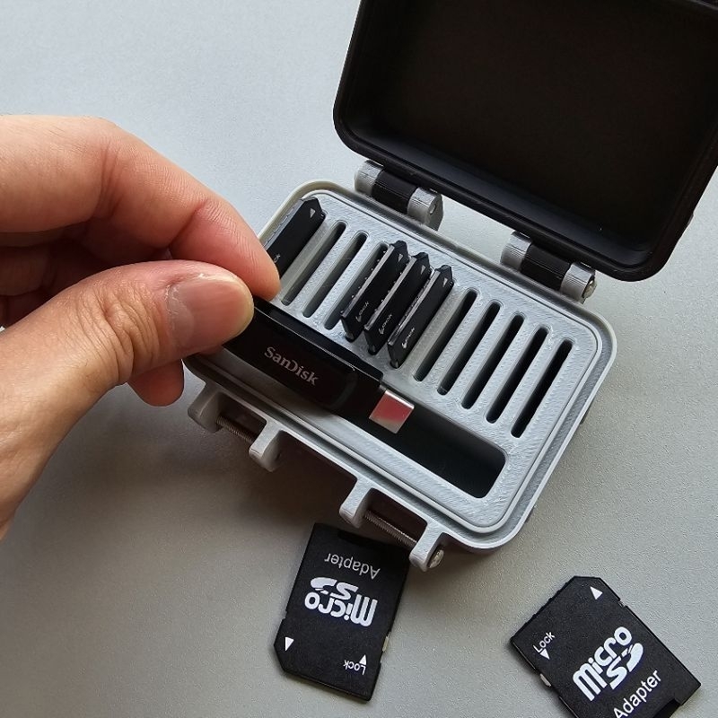 Jual SD card Rugged Case / Tempat Memory Card / Custom 3d print ...