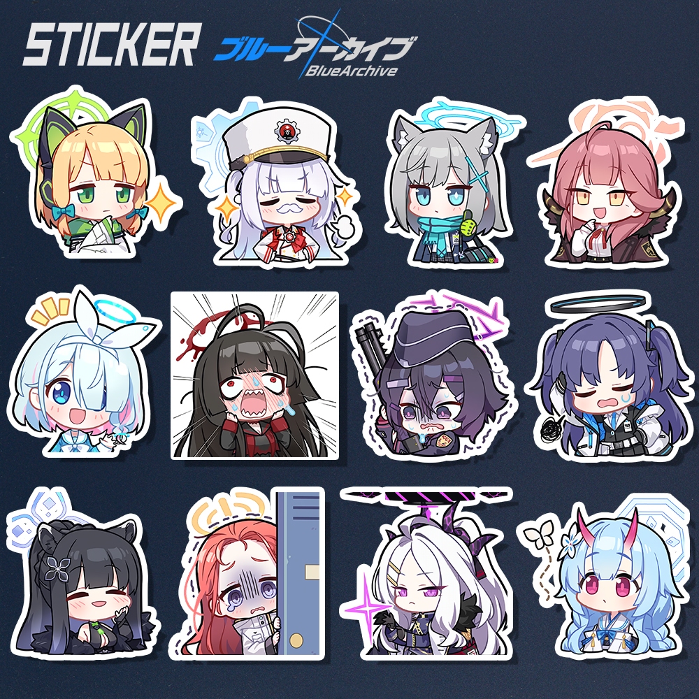 Jual Sticker Blue Archive - Sticker Anime Game Blue Archive - Stiker ...