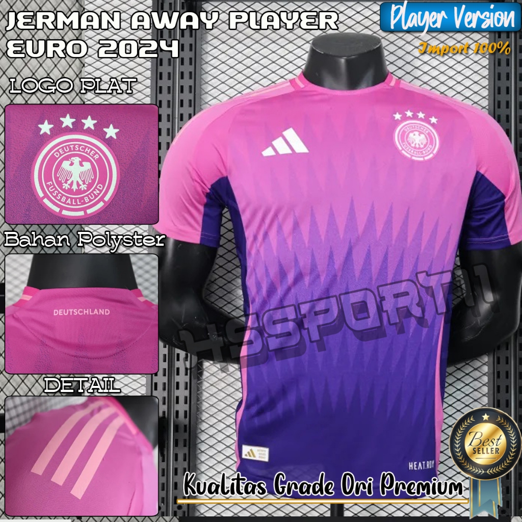 Jual Jersey Bola Negara Jerman Away Player Issue Euro 2024 Import | Shopee Indonesia