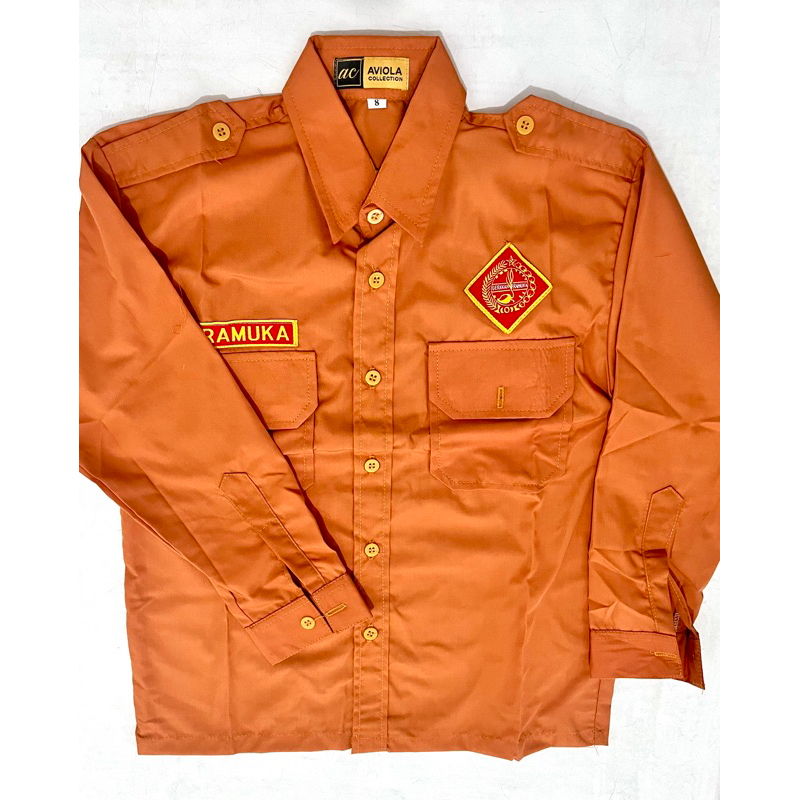 Jual SERAGAM SEKOLAH SD - BAJU PRAMUKA LAKI LAKI LENGAN PANJANG | Shopee Indonesia