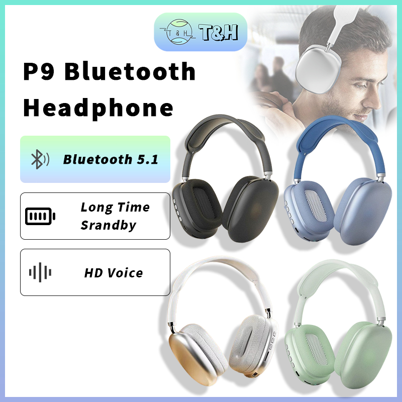 Jual (COD) P9 Bluetooth Headphone Bluetooth 5.1 IPX4 Waterproof ...