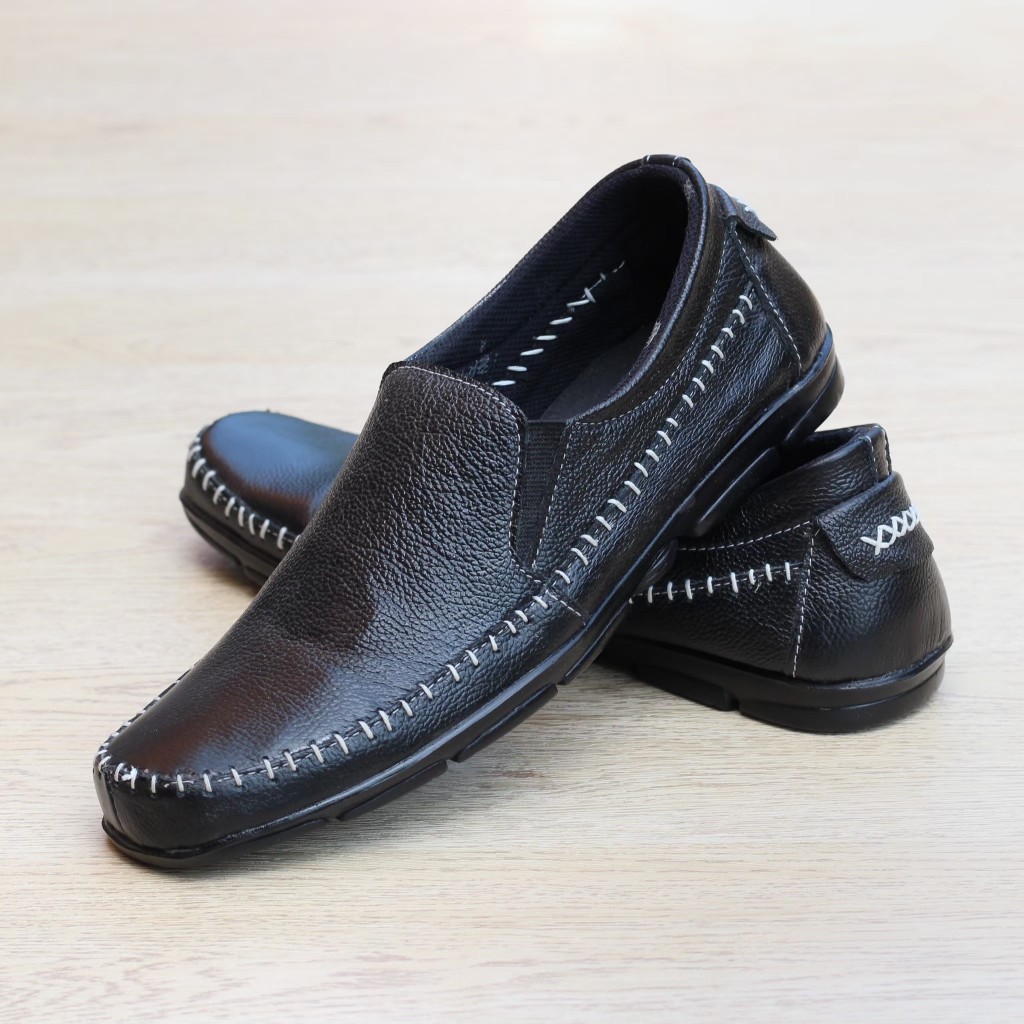 Jual Temukan Terbaru Sepatu Pansus Pria Slip On Kulit Asli Mocasin Slip ...