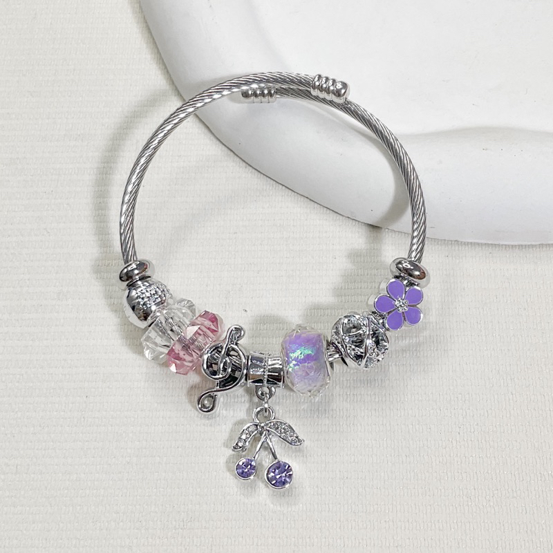 Jual Premium Gelang Pandora Charms Bracelet Serut Titanium Asli Wanita ...