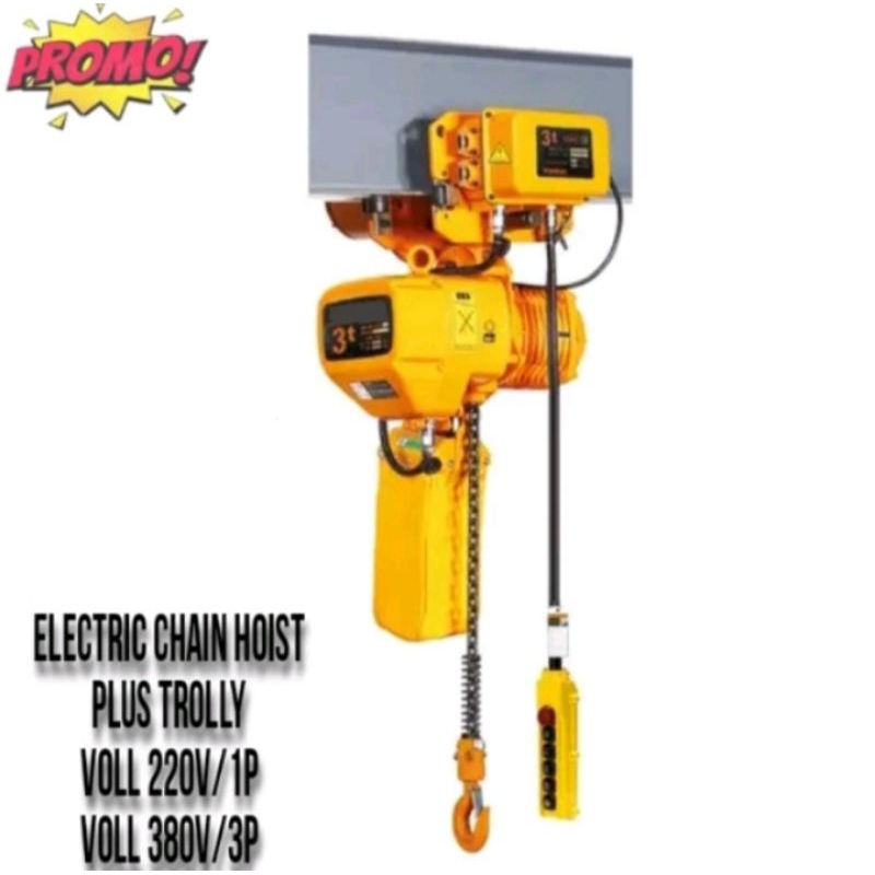 Jual Electric Chain Hoist Crane 2 Ton X 6 Meter K-YOTO JAPAN WITH ...