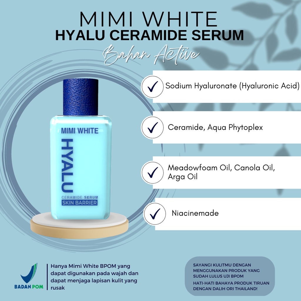 Jual MIMI WHITE Hyaluronic Acid Ceramide Niacinamide Serum 30 ml ...