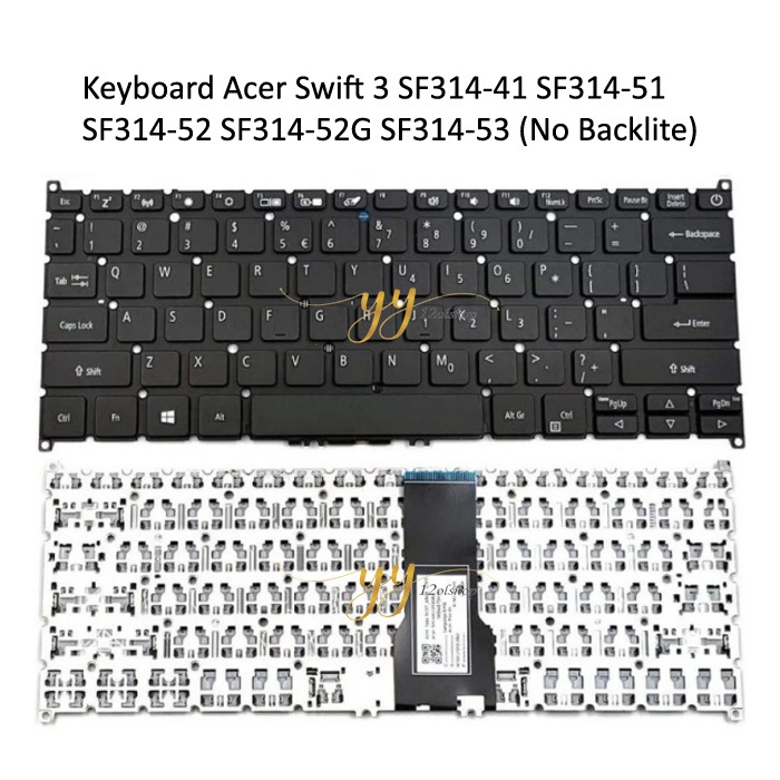Jual KEYBOARD ACER SWIFT 3 SF314-41 SF314-51 SF314-52 SF314-52G SF314 ...
